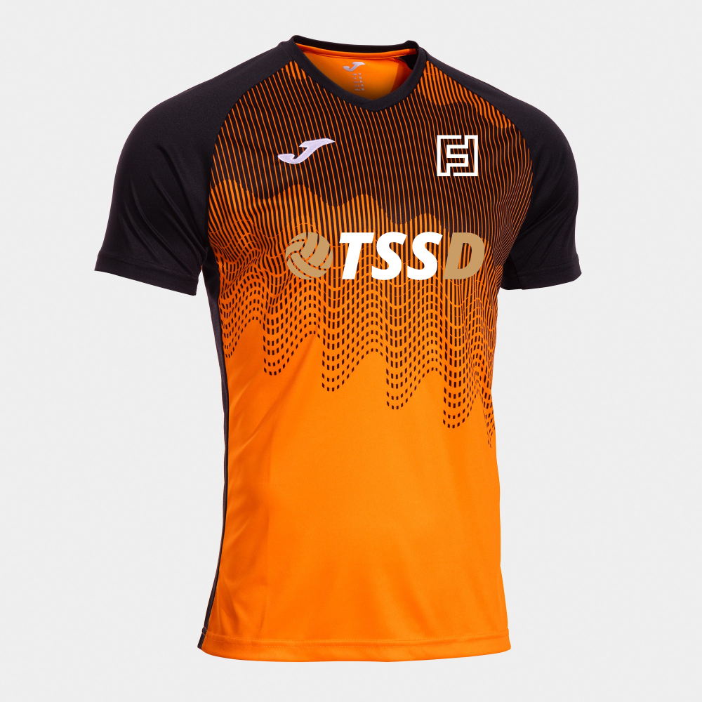 The Flat Chat Orange/Black Football Shirt | The Soccer Shop:Direct