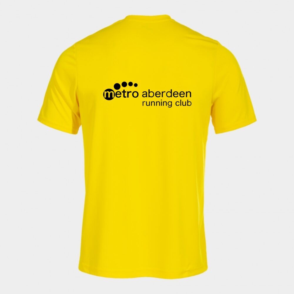 Metro Aberdeen Running Club Yellow T-Shirt - Mens | The Soccer Shop:Direct